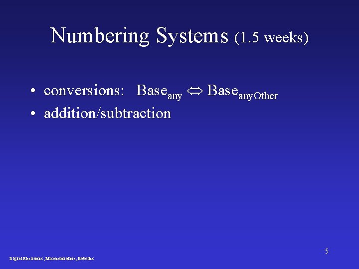 Digital Electronics Microcontrollers and Robotics 1 Digital Electronics
