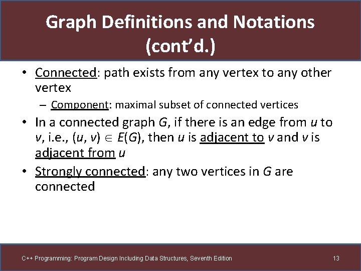 Chapter 20 Graphs Objectives In this chapter you