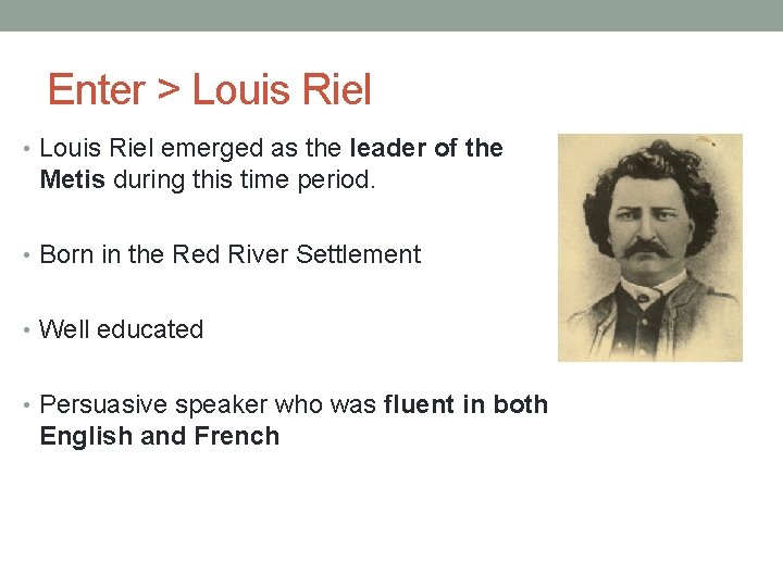RED RIVER RESISTANCE Manitoba and the Metis Perspective