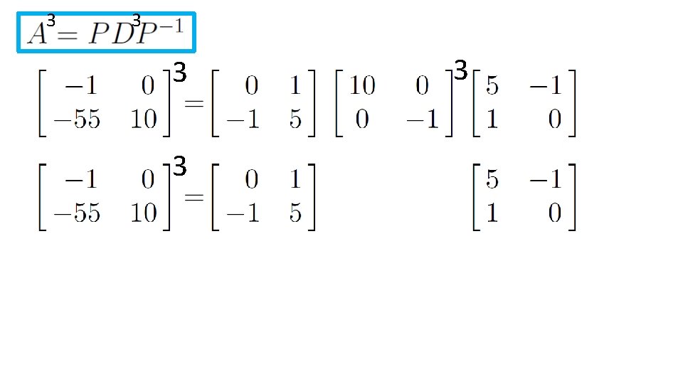 Diagonalization Revisted Fig from knotplot com Isabel K