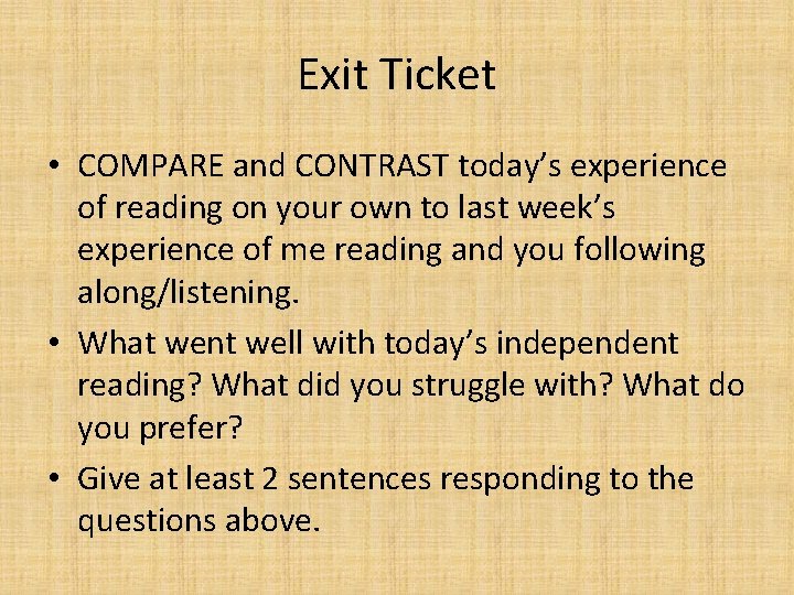 Welcome Warm Up MAZE passage week 2 Objectives