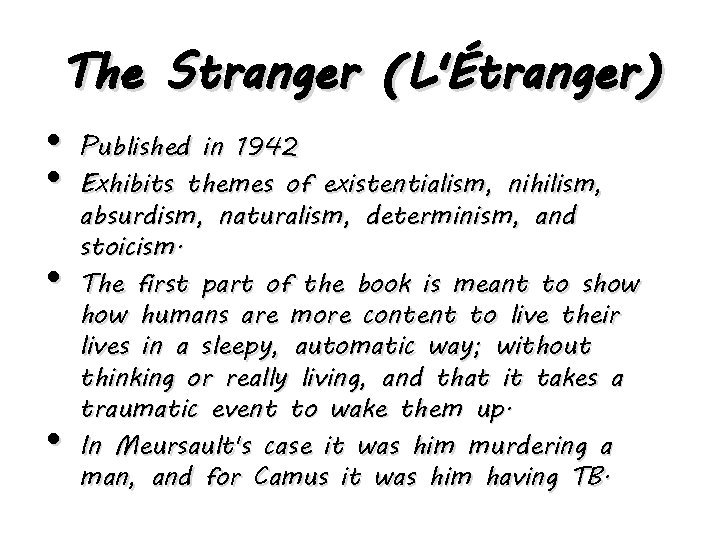 The Life and Work of Albert Camus Kiley