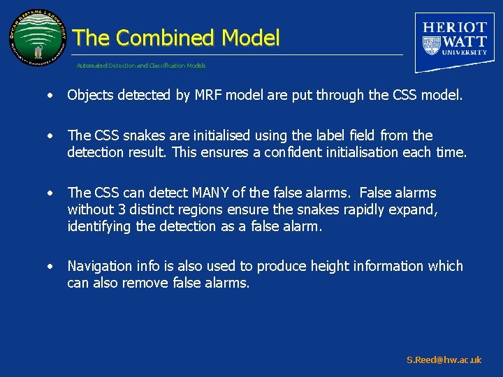 Automated Detection and Classification Models A ModelBased Approach