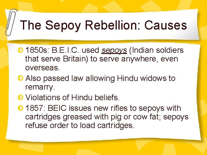 The British Take Over India Chapter 9 Section
