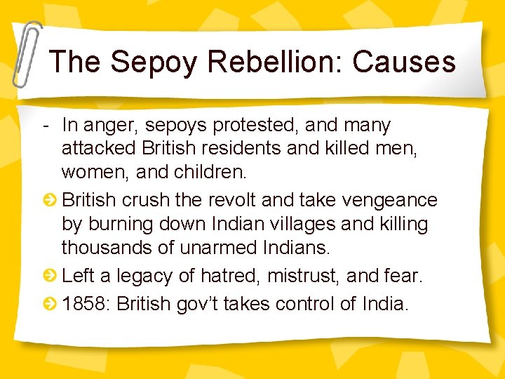 The British Take Over India Chapter 9 Section