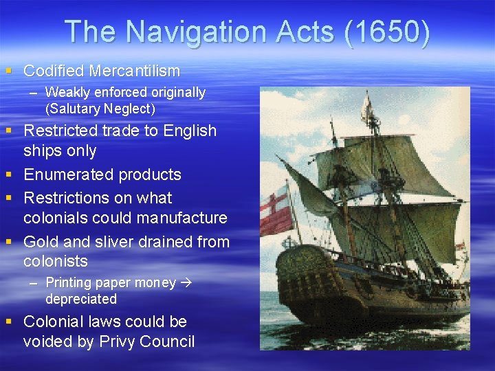 Topic How did economic factors contribute to Colonial