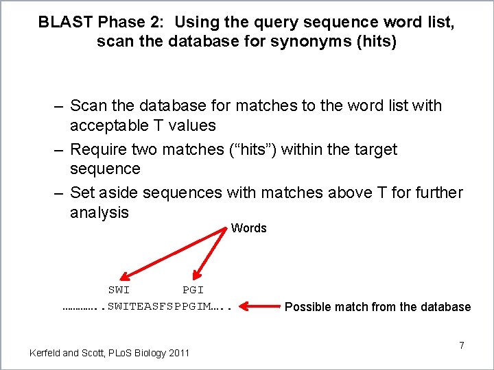 BLAST Slides adapted edited from a set by