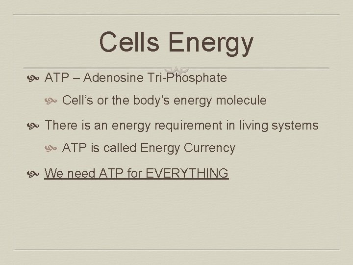 Photosynthesis Respiration Introduction to Energy Biochemistry Why do