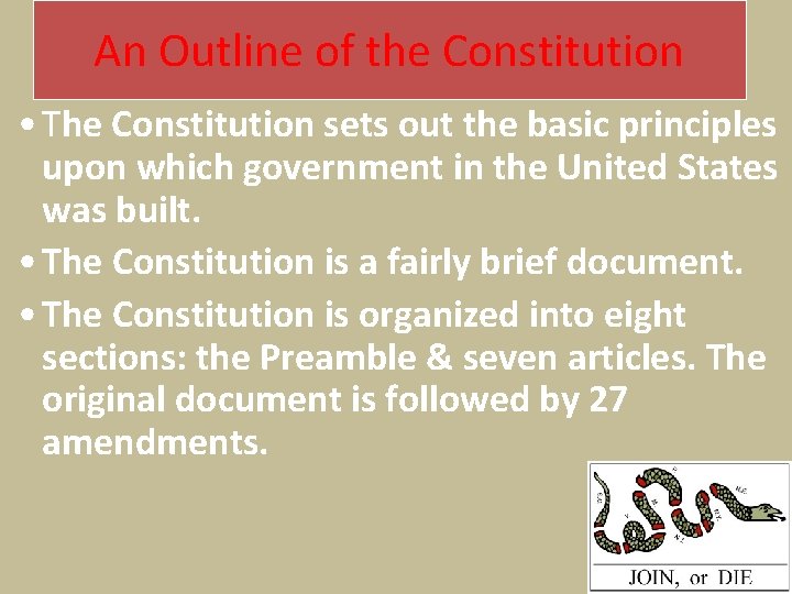 Ch 3 Sec 1 The 6 Basic Principles