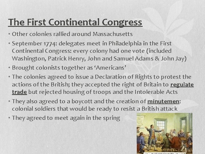 CHAPTER 4 THE REVOLUTIONARY ERA The Big Picture