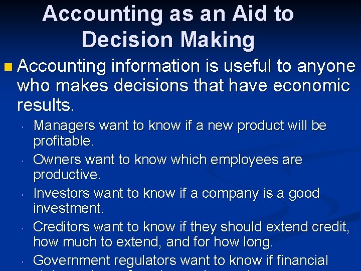 Chapter 1 Accounting The Language of Business Introduction