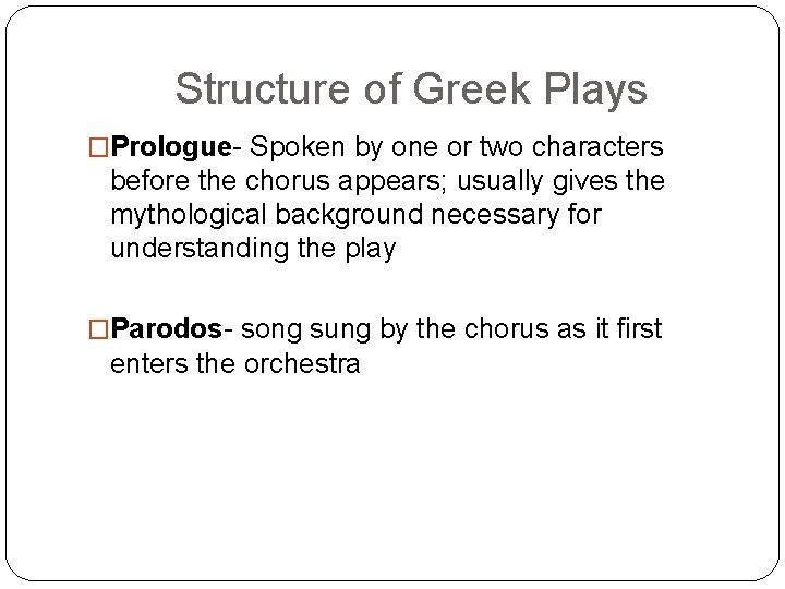 Introduction to Greek Theatre Antigone By Sophocles Origins