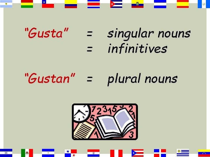 GUSTAR AND VERBS LIKE IT El Verbo GUSTAR