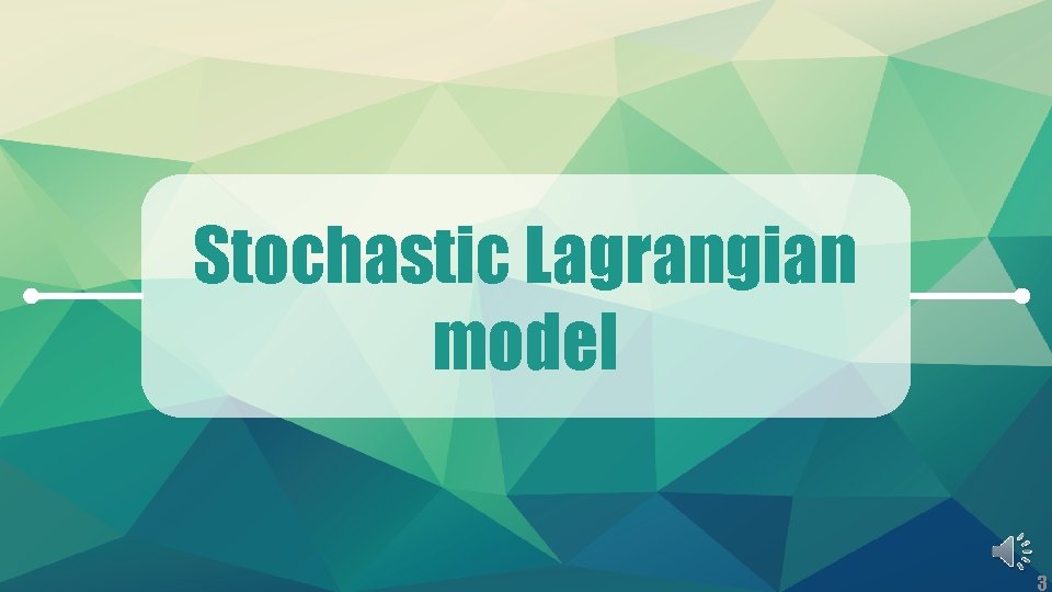 Modeling of Lagrangian particles in the turbulent boundary