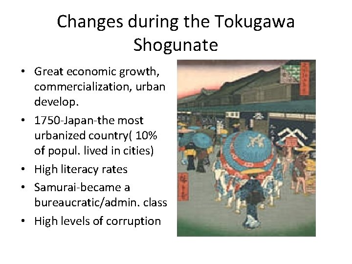 Japans industrialization The Tokugawa shogunate Shoguns main job