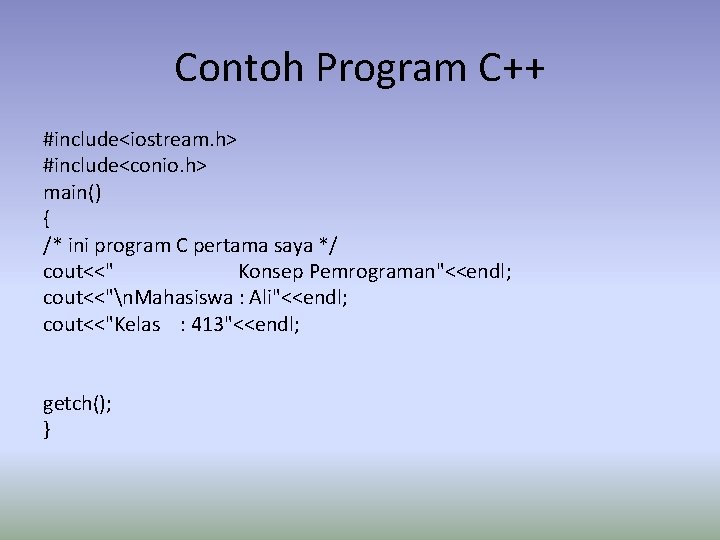 Konsep Pemrograman sbwjavagroup co id Contoh Program C