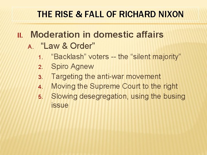 THE RISE FALL OF RICHARD NIXON BG Nixon
