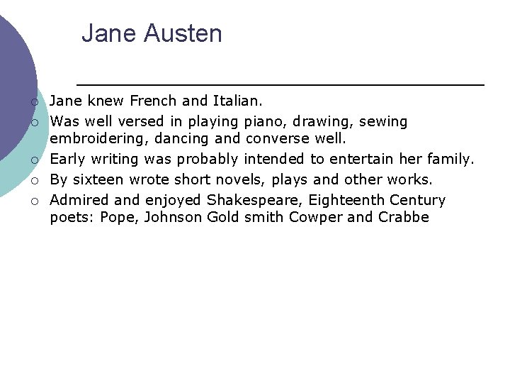 Jane Austens Pride and Prejudice Jane Austen Born