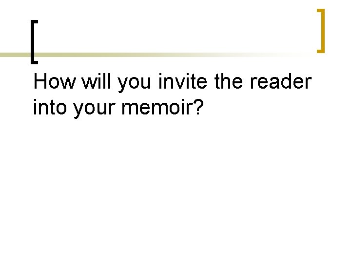 Memoir Writing Workshop By T Jasmine What is