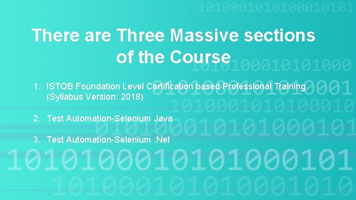 ISTQB Foundation and Selenium Java Automation Testing What ISTQB Foundation and Selenium Java Automation Testing What