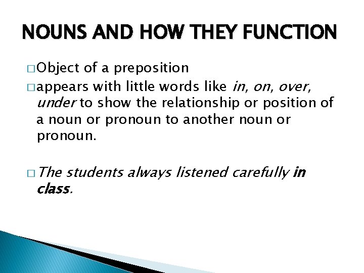 Grammar Basics Or What You Need to Know