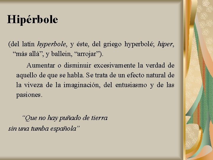 LAS FIGURAS LITERARIAS Prof Javiera Gutirrez Zambrano Las