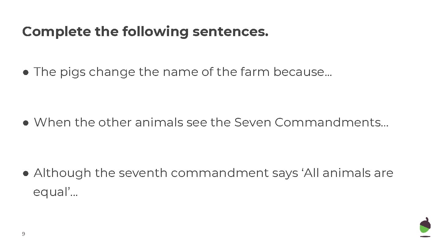 English Animal Farm Lesson 10 Animalism Downloadable Resource