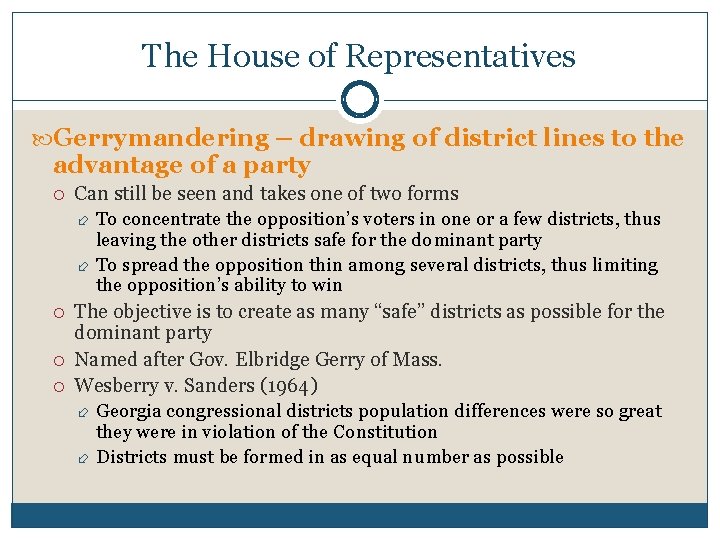 Article I The Legislative Branch of the Federal