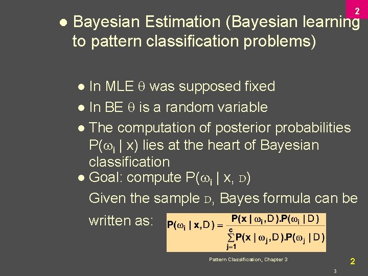 1 Chapter 3 Maximumlikelihood And Bayesian Parameter Estimation