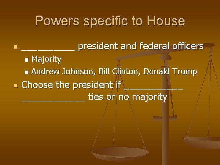 The Powers of Congress Unit 4 Legislative Branch