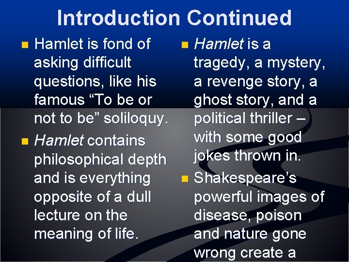 The Tragedy of Hamlet Prince of Denmark By