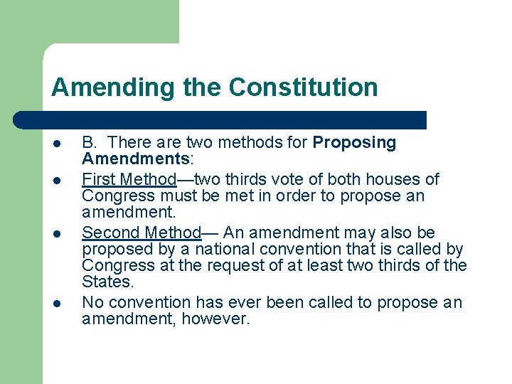 The U S Constitution Chapter 3 Basic Principles