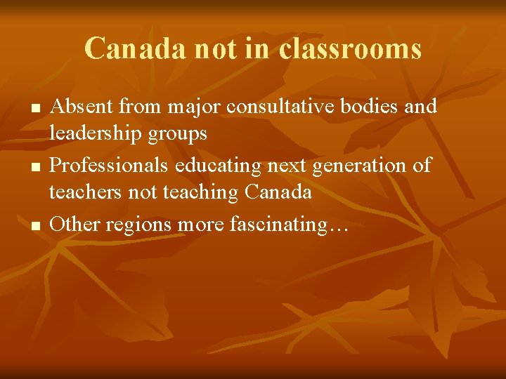 Global Citizenship State Standards and Canada The Country