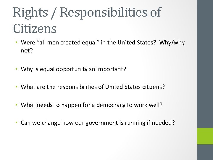 We the People Chapter 4 Section 1 Vocabulary