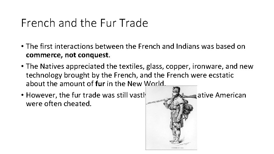 Bellringer 1 The arrival of Europeans in the