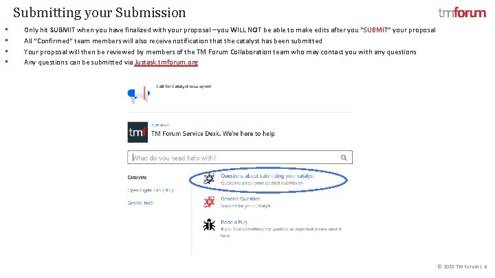 Call For Catalyst submission form guide Jessica Rausch
