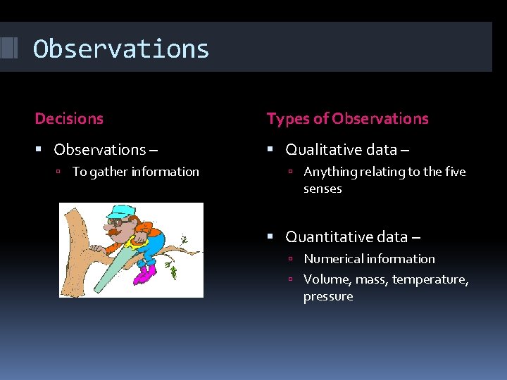 SCIENTIFIC METHOD What is Scientific Method What observations