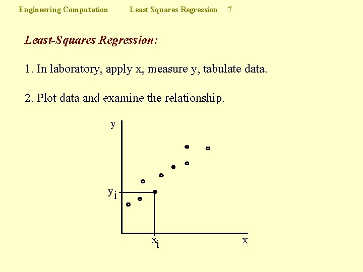 Engineering Computation Curve Fitting 1 Curve Fitting By