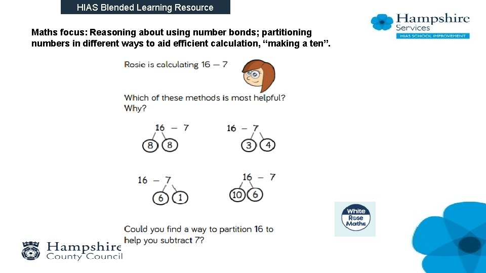 HIAS Blended Learning Resource Year 1 Addition Subtraction