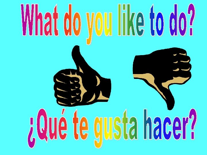 VOCABULARIO NUEVO Introduction to Vocabulary List of activities