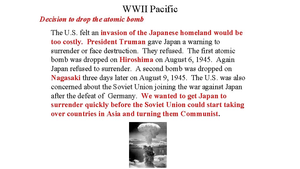 WWII Pacific Battles of Iwo Jima and Okinawa