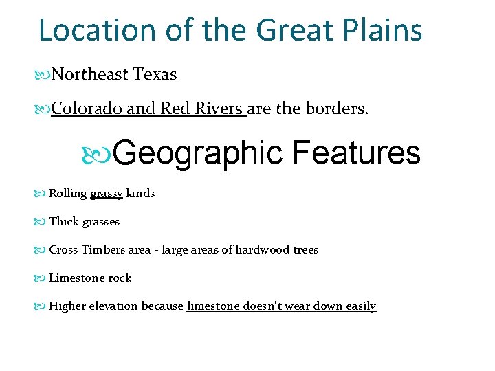 Regions Physical and Human Characteristics Objectives Know the