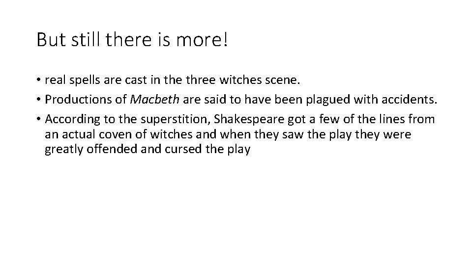 Macbeth The Scottish Play Superstition History Bad Luck
