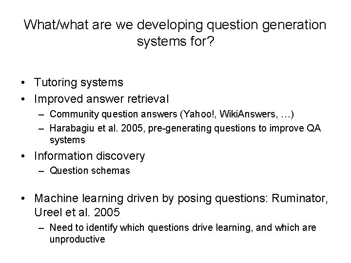 The Importance of Being Important for Question Generation