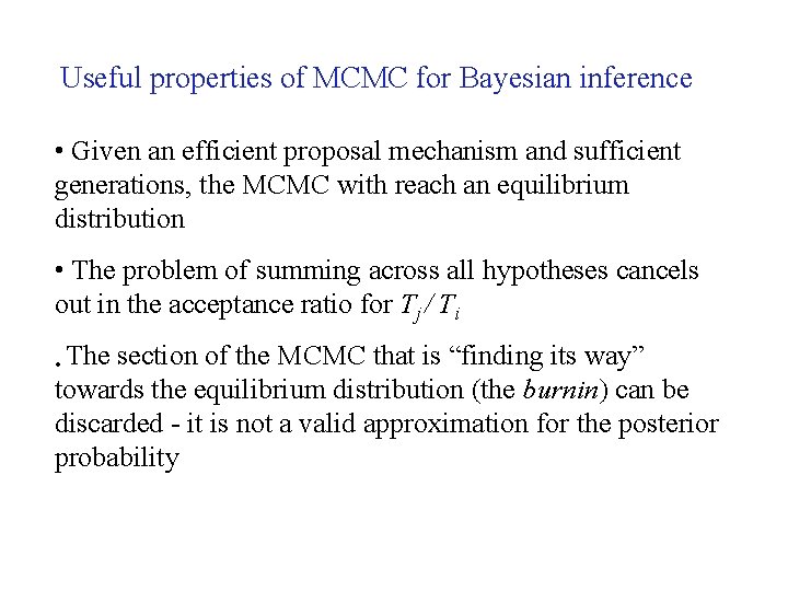 Lecture 6 Bayesian Inference and Molecular Dating Thomas