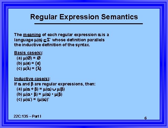 Characters and Strings a finite set of abstract
