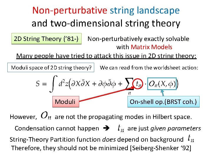 Model for NonPerturbative String Landscape and Appearance of