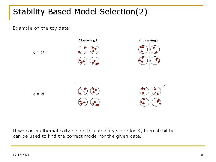 Hierarchical Stability Based Model Selection for Data Clustering
