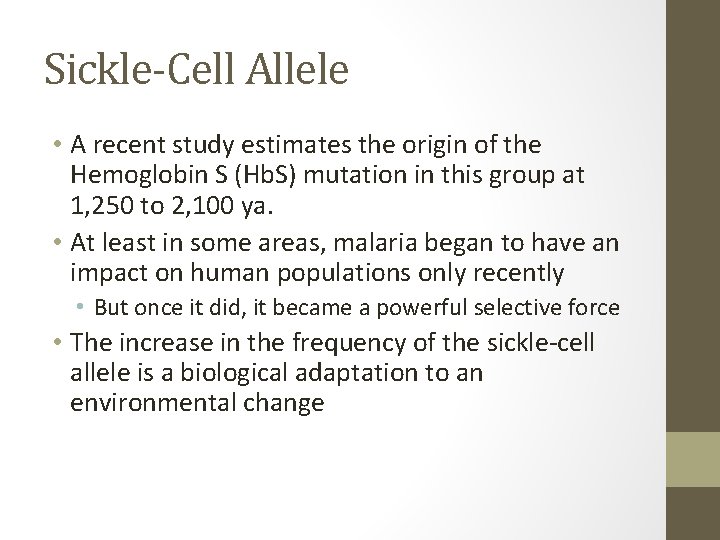 The Biology of Modern Homo sapiens Chapter Sixteen