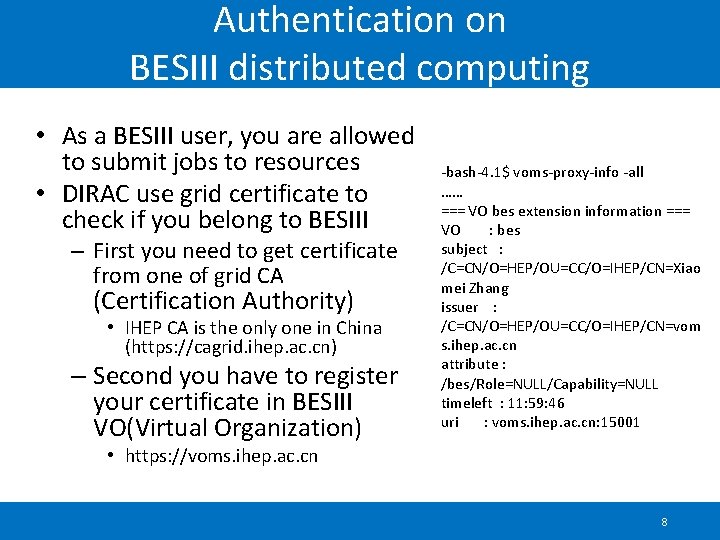 BESIII distributed computing and VMDIRAC Xiaomei Zhang Institute